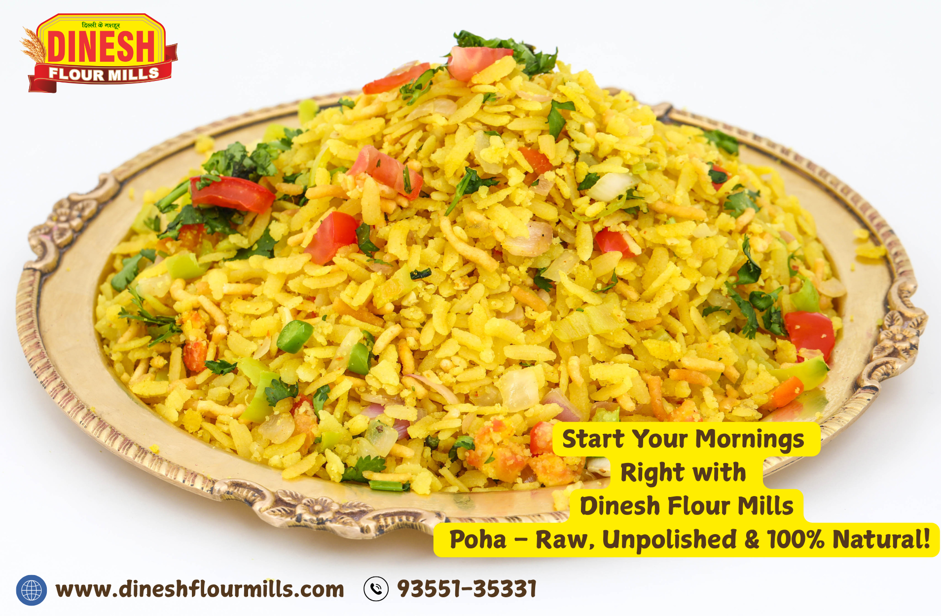 Start Your Mornings Right with Dinesh Flour Mills Poha – Raw, Unpolish