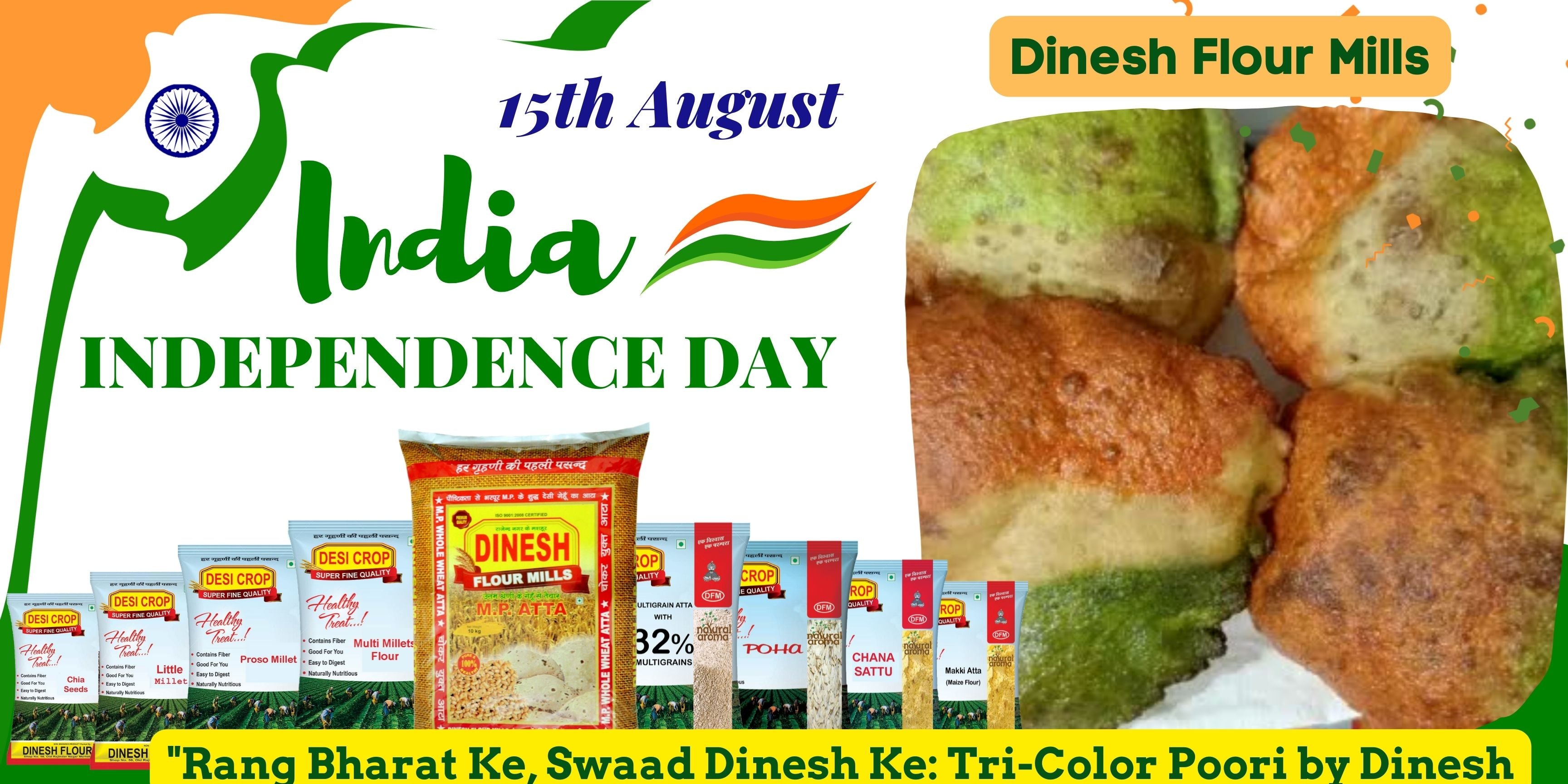 Tri Color Poori Recipe: – Dinesh Flour Mills