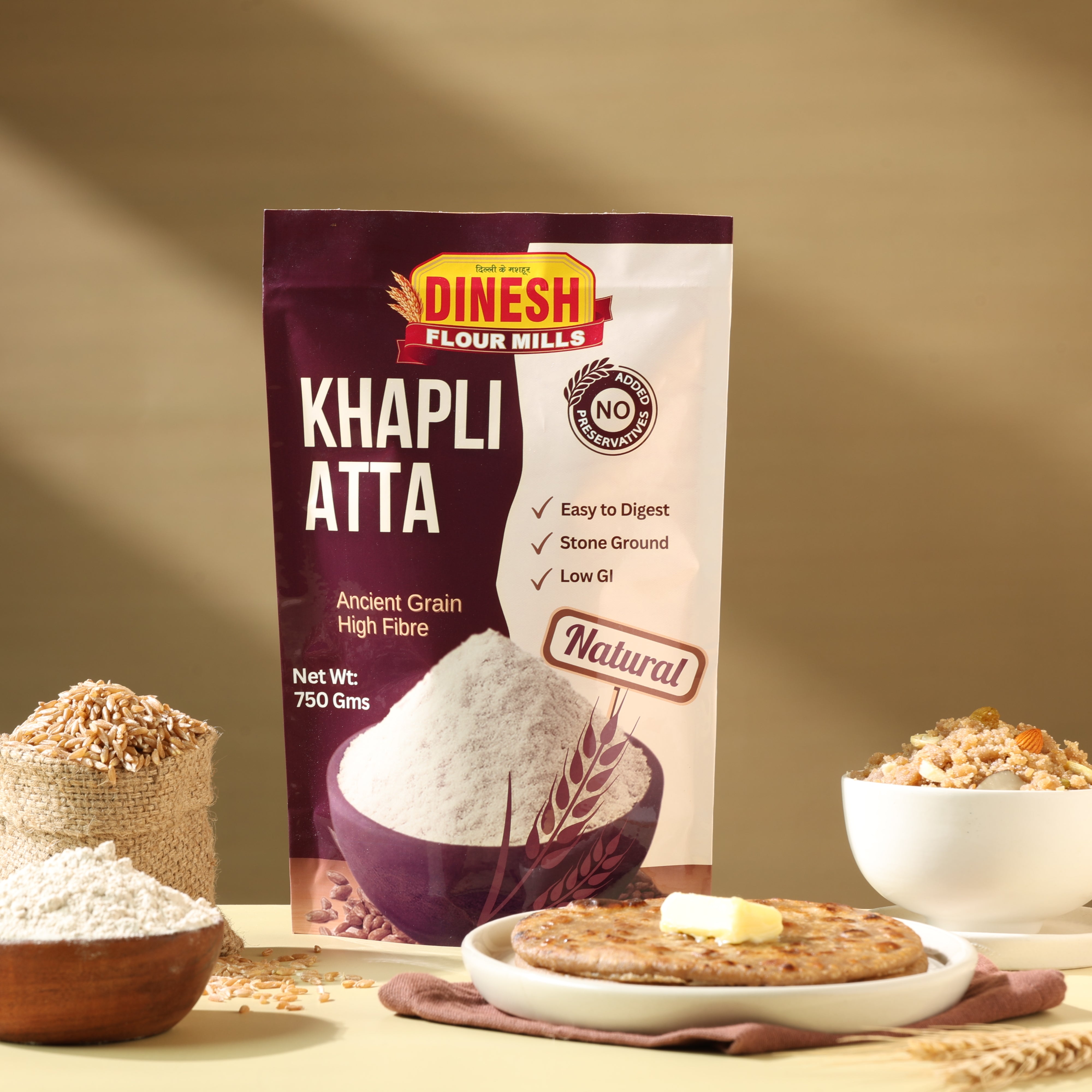 Delicious Khapli Atta Paratha Recipe | Dinesh Flour Mills Special