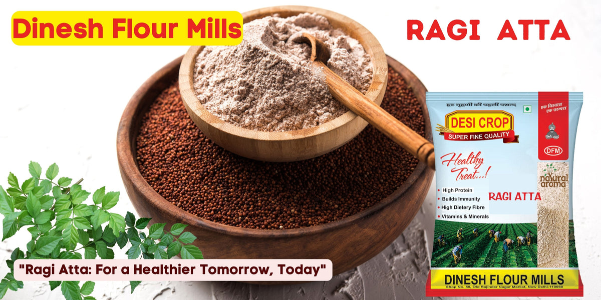 RAGI ATTA (Finger Millet Flour)-1KG – Dinesh Flour Mills