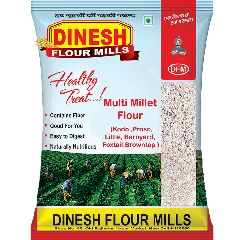 Buy Multi Millets Flour - Millet Atta Mix-A Blend of 6 Rich Millets ...