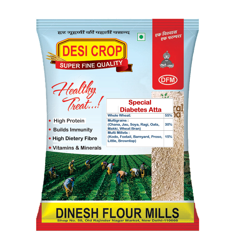 Special Diabetes Atta - 900Gms ( 7 Grains & 6 Millets) – Dinesh Flour Mills